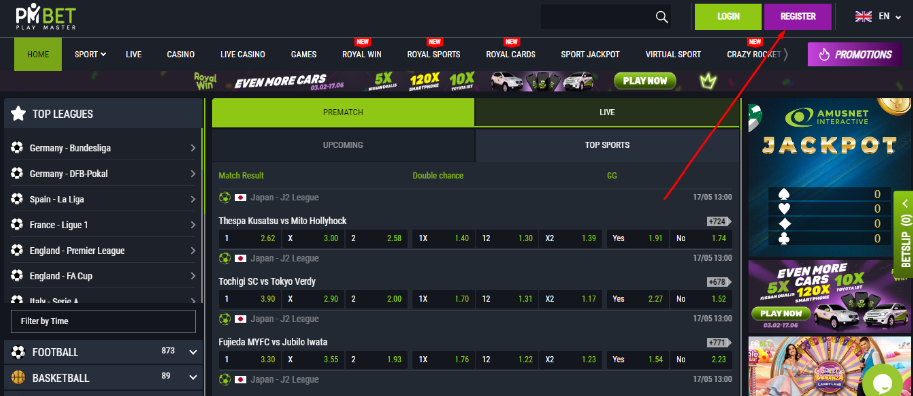 Pmbet TZ website review | Playmaster App download | Login